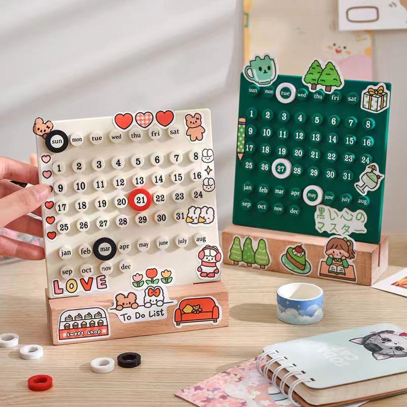 Kalender Meja Abadi Permanent Calendar Diy Kalender - Shop | Tokopedia