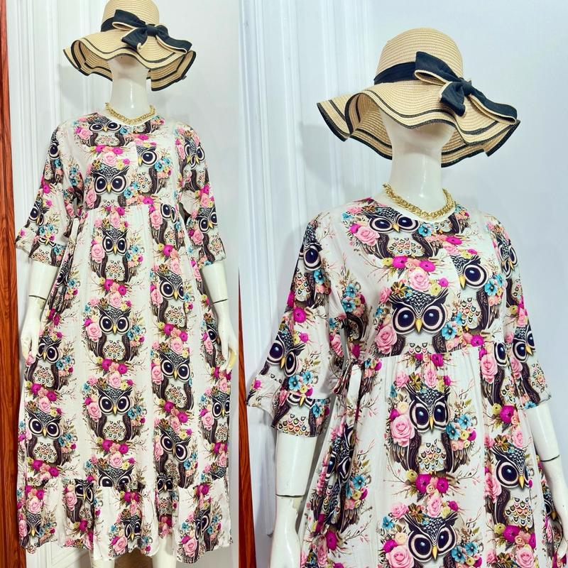 [RDA Outfit] LAURA DRESS DASTER RAYON LENGAN 3/4 BUSUI FRIENDLY - Shop ...