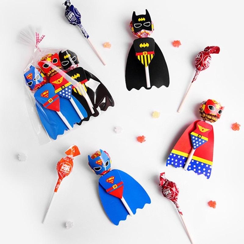 (2 pcs). Lolipop doorgift with holder (superhero/princess) halal ...