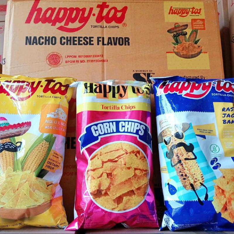 Happy Tos Chips ada 4 varian rasa 160gr - Shop | Tokopedia