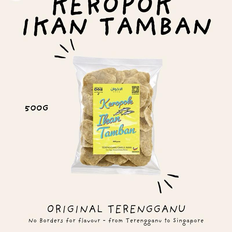 AL IKHWAN SOUQ Keropok Ikan Tamban Fish Crackers Snack Original ...