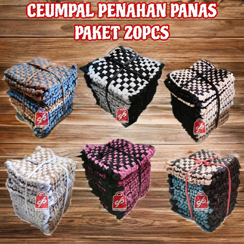 CEUMPAL CEMPAL ANYAM UNTUK PEGANGAN ANTI PANAS ISI 20 PCS - Shop ...