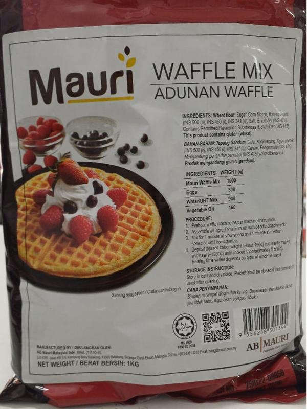 MAURI WAFFLE MIX 1KG BY SM BAKERU INGREDIENTS - TikTok Shop Malaysia