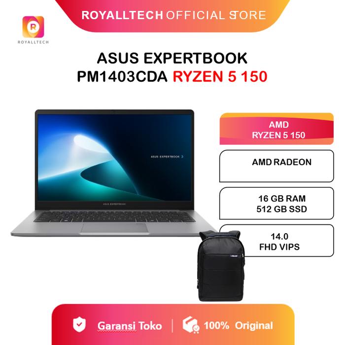 Promo LAPTOP ASUS EXPERTBOOK PM1403CDA AMD RYZEN 5 150 16GB 512GB W11 ...
