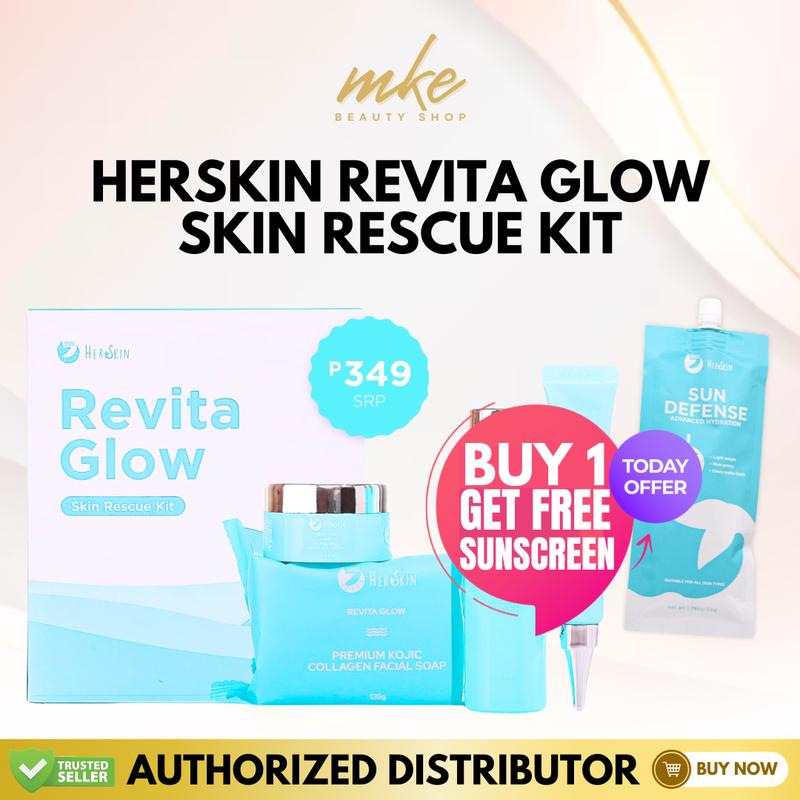 HERSKIN REVITA GLOW SKIN RESCUE SET WITH FREE SUNSCREEN [LIMITED ...