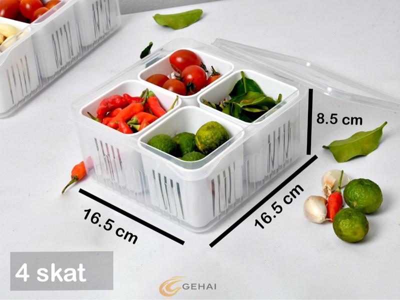 Food Container Kontainer Kulkas Wadah Penyimpanan Makanan Sayur - Shop ...