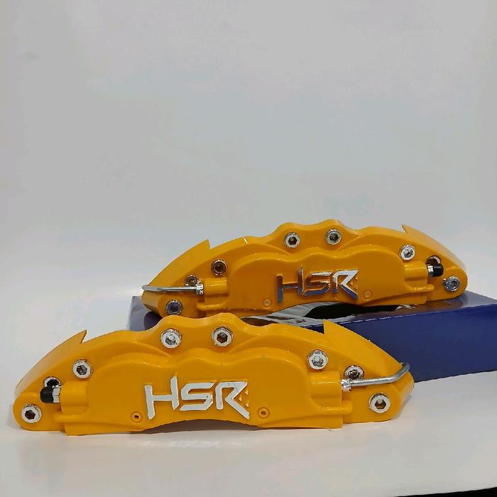 Jual cover rem mobil merek HSR warna kuning caliper disk brike yellow ...