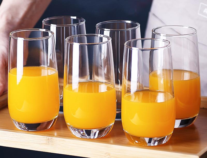 PROMO 6PCS DELISOGA 360ml Clear drinking water glasses juice - TikTok ...