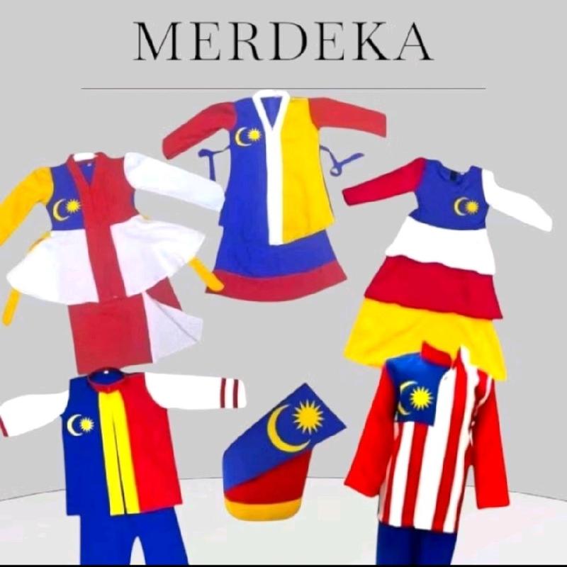 MERDEKA BAJU BUDAK PREMIUM QUALITY (CROPO CREPE) SIZE 4-12 YEARS ...