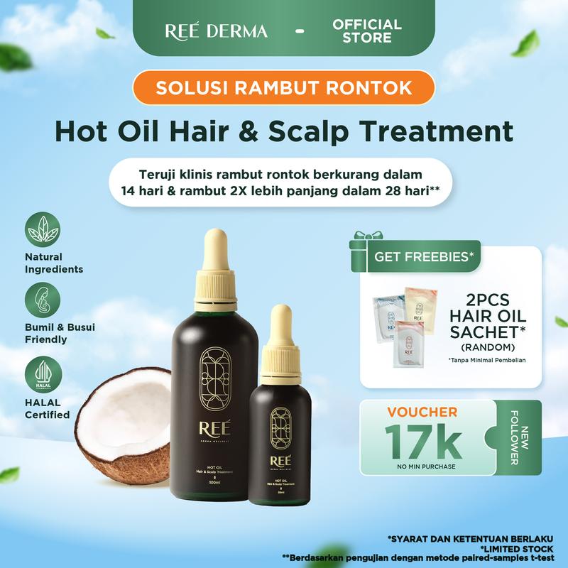 Ree Derma Hot Oil Hair & Scalp Treatment - Hair Oil Perawatan Rambut ...