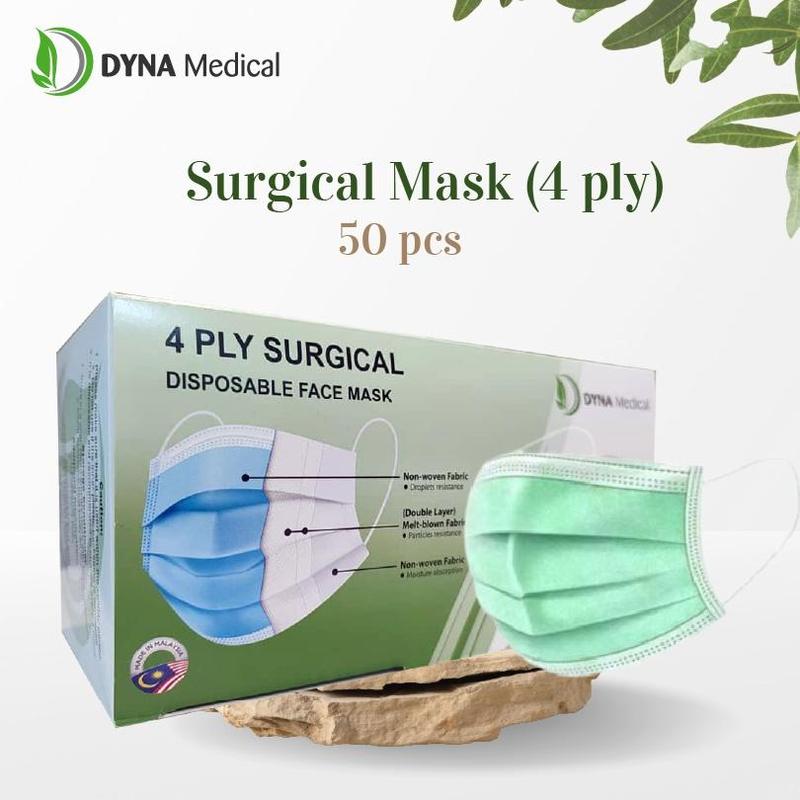 Penutup Muka Perubatan Dyna Medical - Bedah 4 lapis - TikTok Shop Malaysia