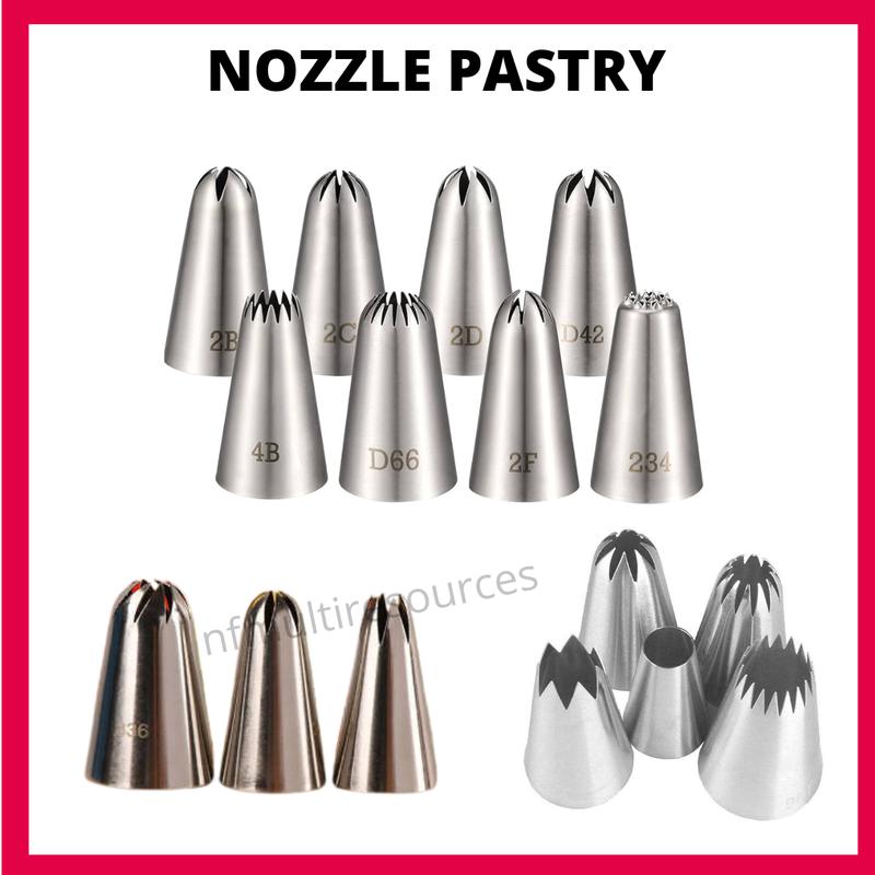Nozzle Cake Decoration Icing Piping Tips Deco Churros Acuan Swiss ...