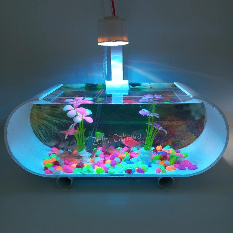 Aquarium PVC Original Lengkap Dengan Lampu Listirk Full Assesoris ...
