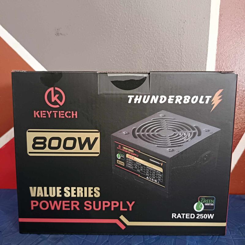 Keytech Thunderbolt 800W ATX Power Supply - TikTok Shop Philippines
