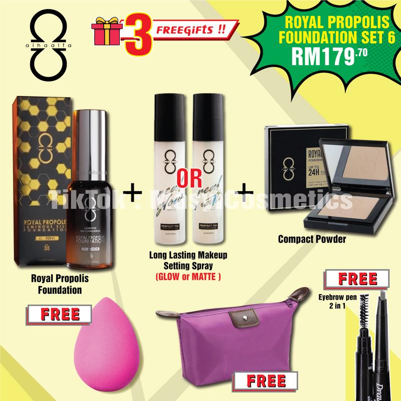 ALHA ALFA SET ROYAL PROPOLIS FOUNDATION Royal Propolis Foundation ...