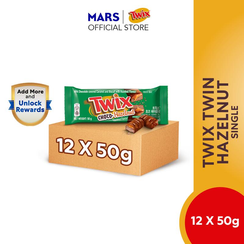 [BUNDLE OF 12] TWIX Hazelnut 50g [Snack/Chocolate/Bar] - TikTok Shop ...