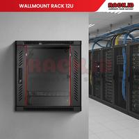 Promo RACK ID Wallmount Rack 12U Depth 450mm Rak Server Single Glass ...