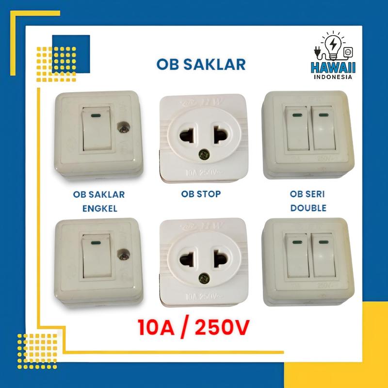 SAKLAR SERI DOUBLE || OB SAKLAR SERI 2 | 10A/250V || HAWAII - Shop ...