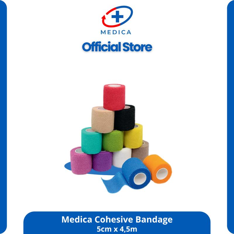 5cm x 4,5m Cohesive Bandage / Perban Elastis - Shop | Tokopedia