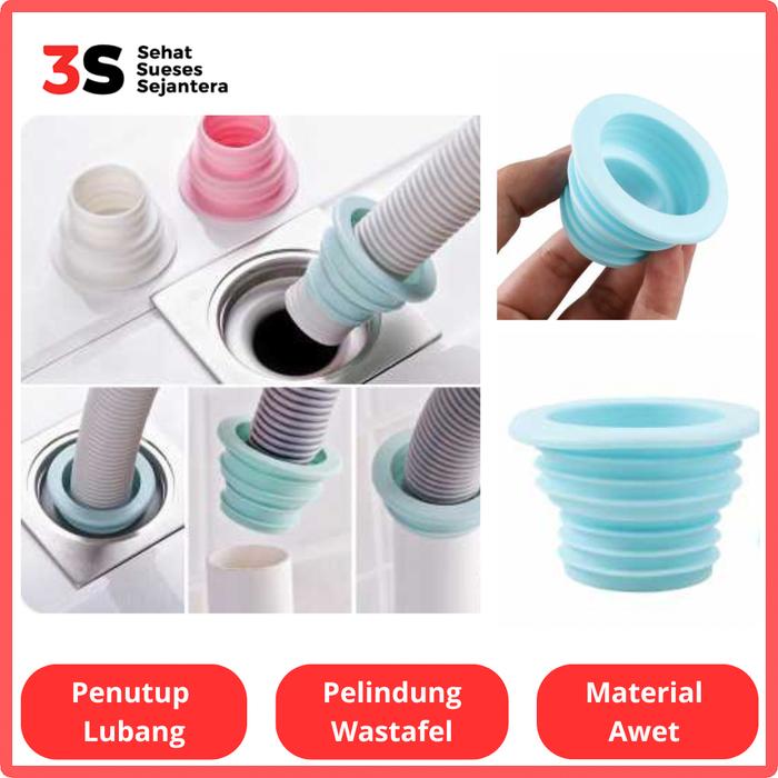 Jual JFactory Penutup Lubang Pipa Sewer Connector Sealing Plug Biru ...