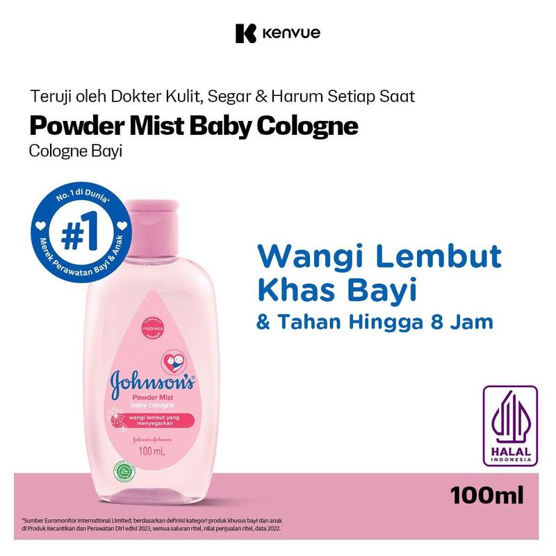JOHNSON'S Powder Mist Baby Cologne - Minyak Wangi Bayi 100 ml - Shop ...