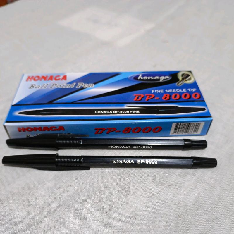 Pulpen/BallPoint Pen Honaga Bp-8000 Black - Per box isi 12 pcs ...