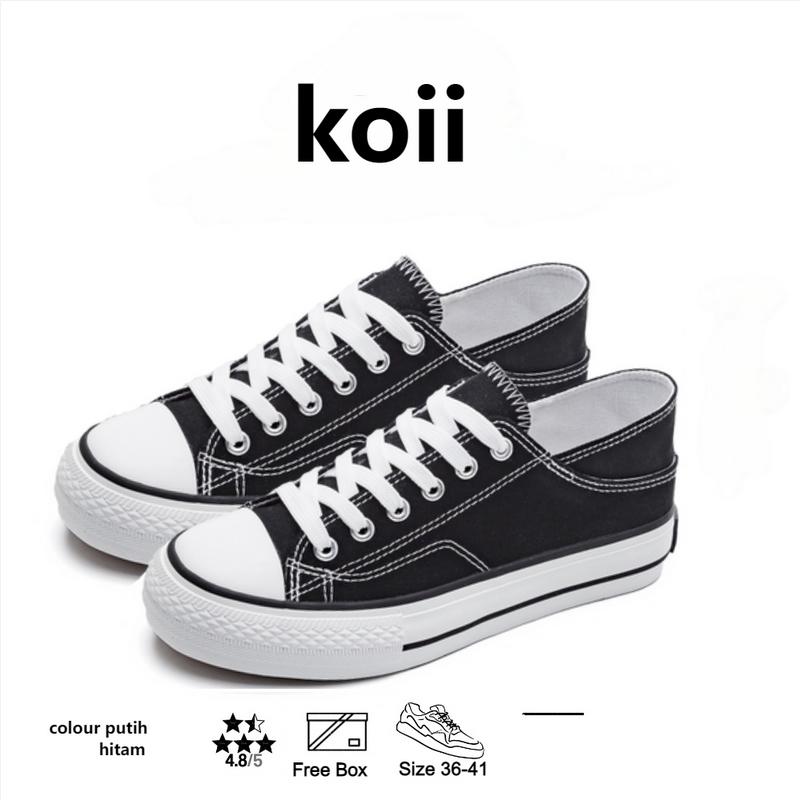 KOII "Free Box" (Size 36 - 41) Aerin Sepatu Wanita Canvas Bertali ...