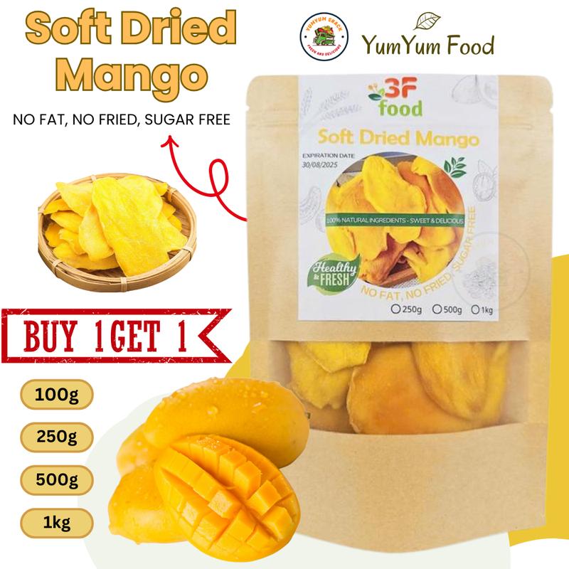 DRIED MANGO 3F FOOD Healthy snacks, Dried Mango Low Sugar, from ...