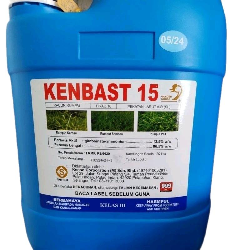 KENBAST 15 20Liter GLUFOSINATE AMMONIUM 13.5% HERBICIDE RACU - TikTok ...