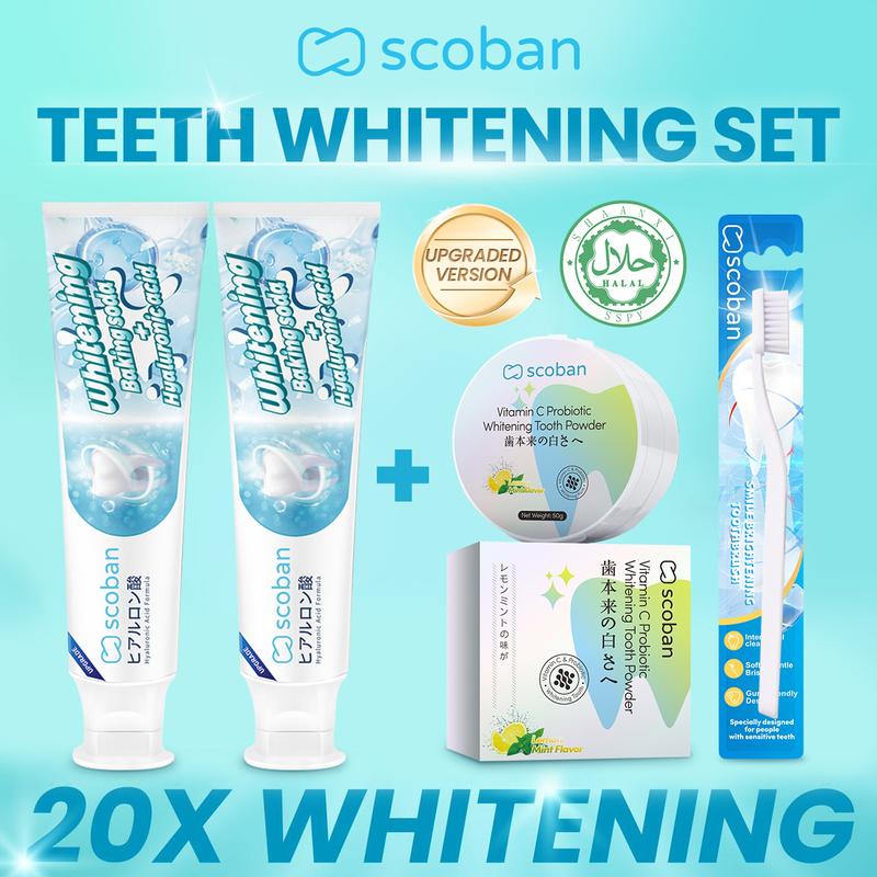 [Upgraded Version] Scoban Teeth Whitening Powder + Toothpast - TikTok ...