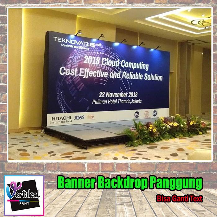 Jual Cetak Banner Flexi Spanduk / Backdrop Panggung 340 Gram Highrest ...