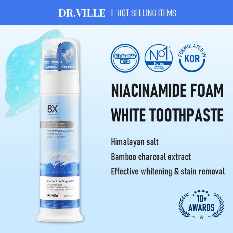 Dr.ville Original Teeth Cleansing Toothpaste Niacinamide Remove ...