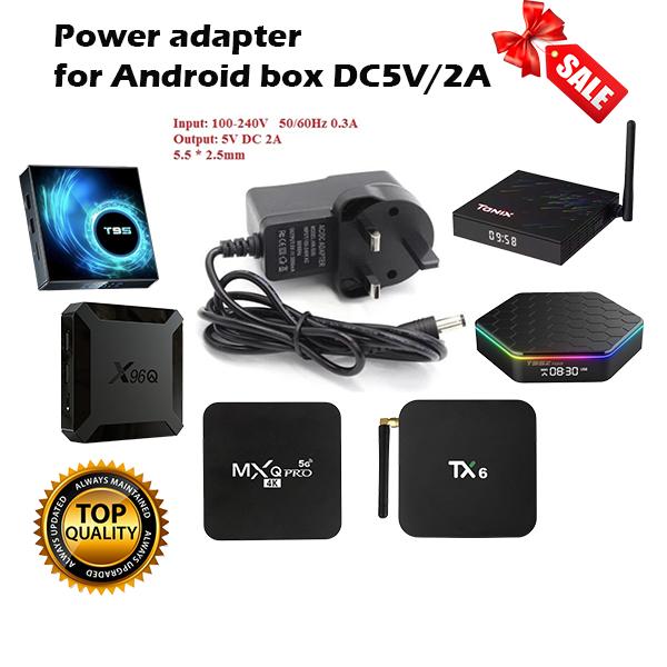 Power adapter for Android box DC5V/2A for TX3 mini/TX6,TX92/TX6S/T95 ...