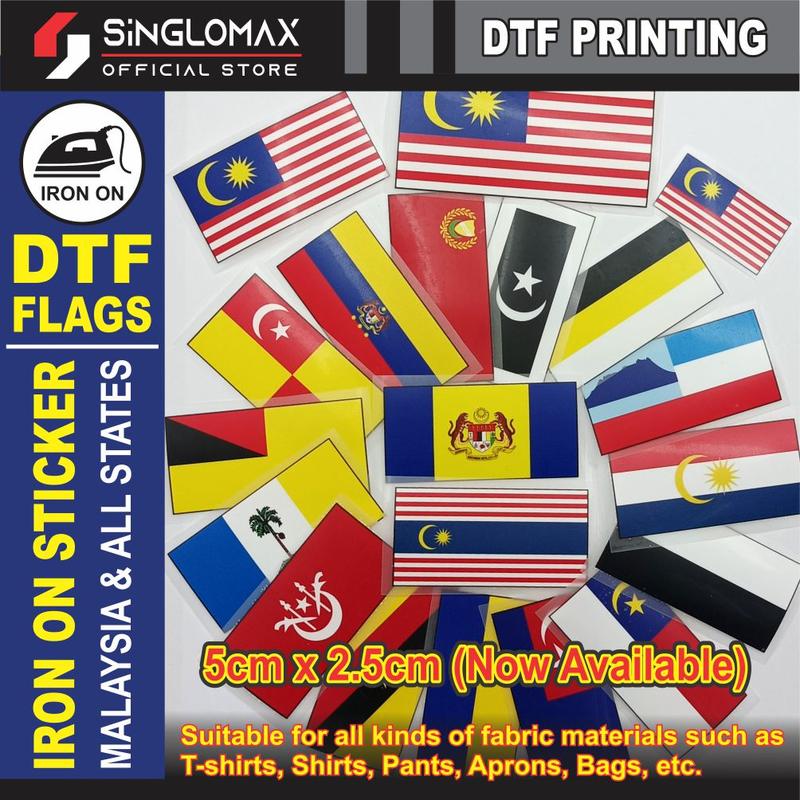 DTF Flags Printing / Iron On Sticker / Jalur Gemilang / Malaysia ...