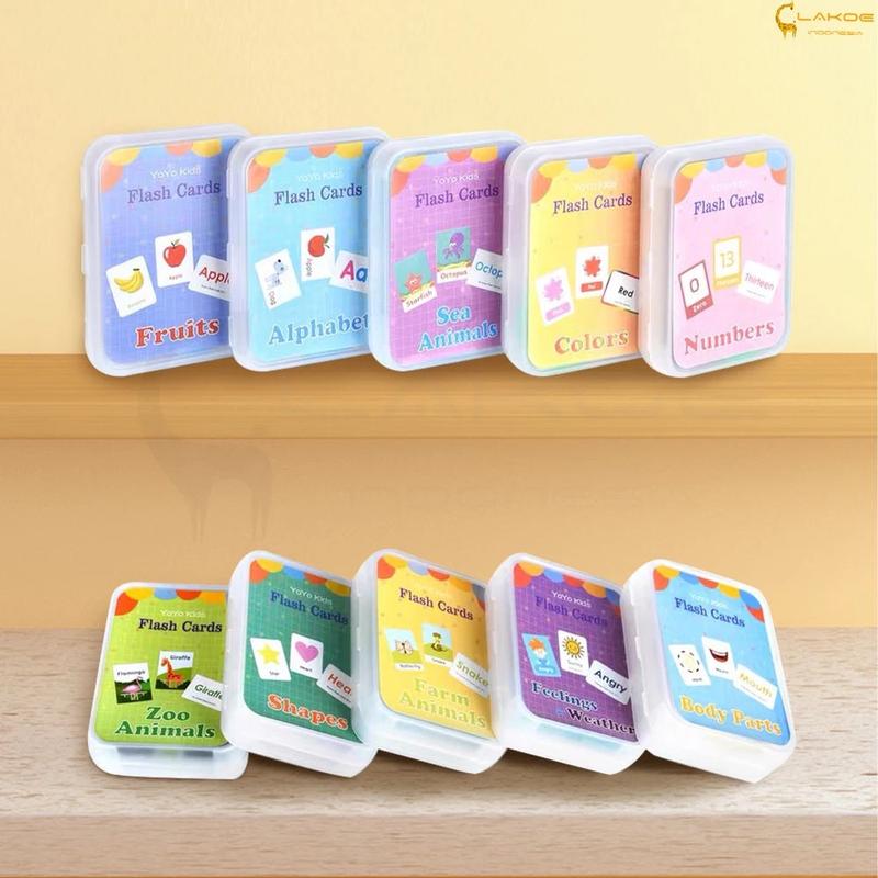 Flash Card Edukasi Anak Mainan Edukasi Anak Kartu Pintar Balita Flash ...