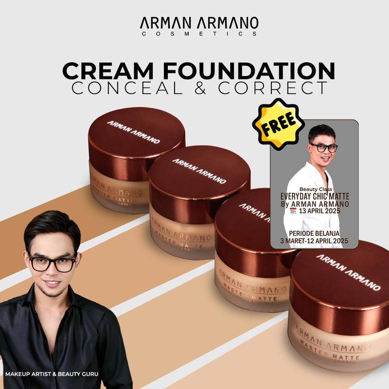ARMAN ARMANO MASTER MATTE CREAM FOUNDATION Concealer - Shop | Tokopedia
