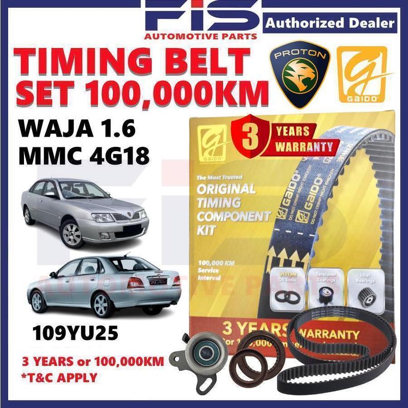 FIS Original GAIDO Timing Belt Set Proton Waja 1.6 MMC 4G18 109YU25 ...