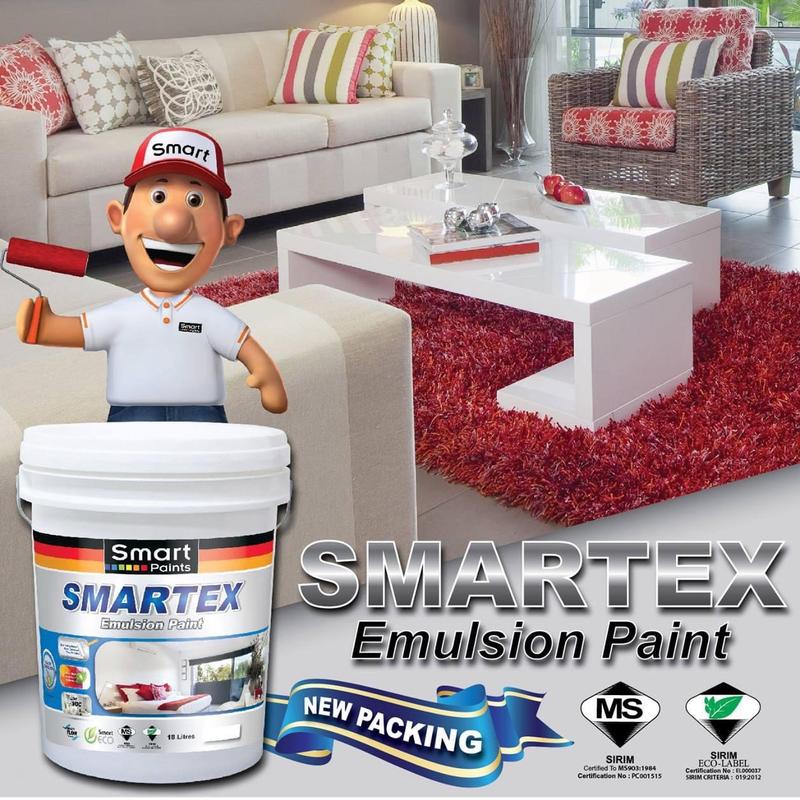 18L Cat Kapur Putih Smart Paint 9102 Smartex - TikTok Shop Malaysia