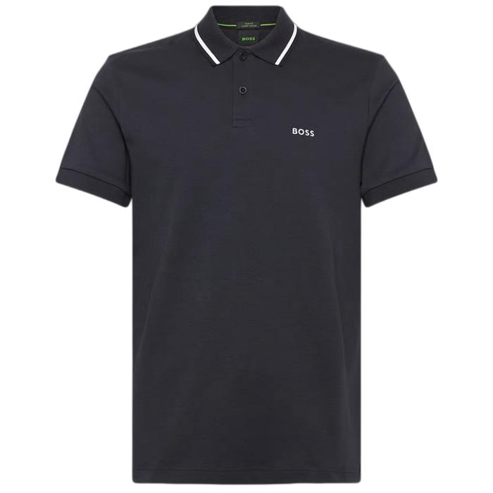 Promo HUBOSS Paddy Interlock Dark Blue Polo / Kaos Polo Branded ...