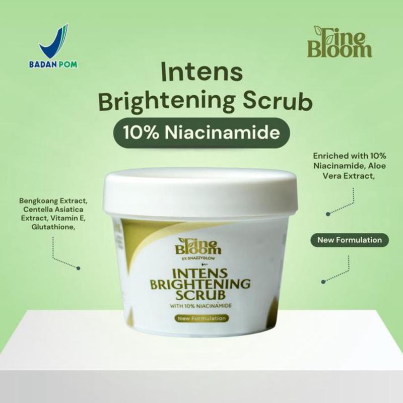 Finebloom Intens Brightening Scrub With 10% Niacinamide- - Shop | Tokopedia