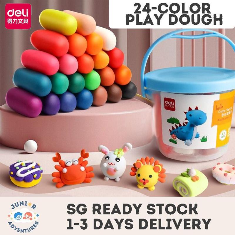 24-Color Playdough Set for Kids, Ideal for Kindergarten and Elementary ...