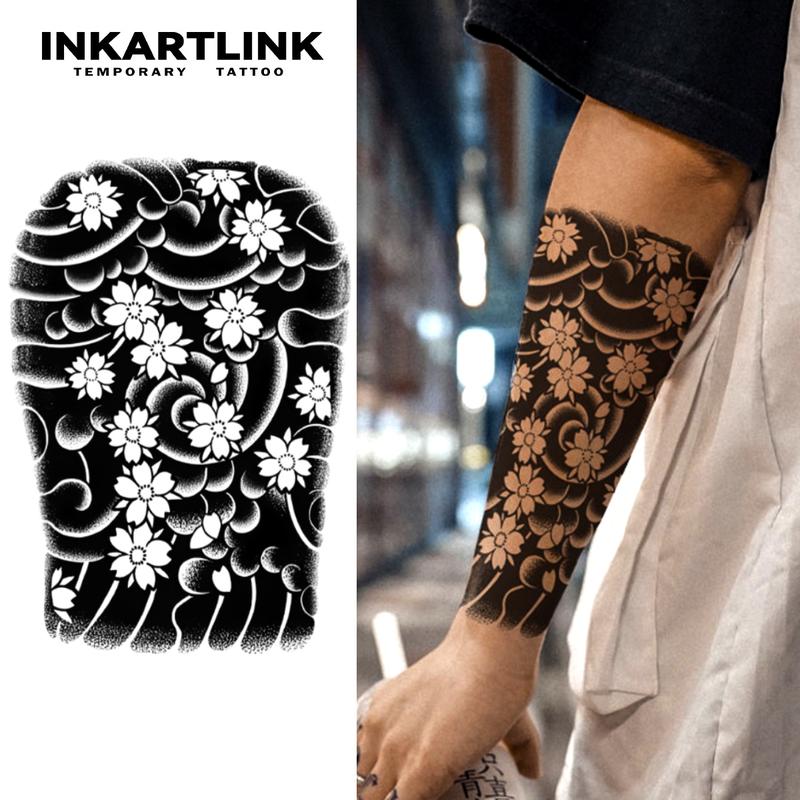Sakura Arm Temporary Tattoo Sticker, Magic Tattoo, Lasting 1-2 - TikTok Shop Philippines
