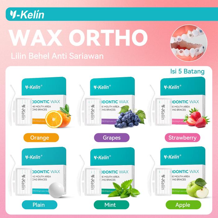 Promo Y-Kelin Orthodontic Wax / Lilin Behel Gigi 5 pcs/Box - Apel ...