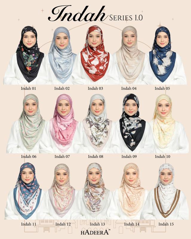 BAWAL SATIN PREMIUM INDAH SERIES BY HADEERA - TikTok Shop Malaysia