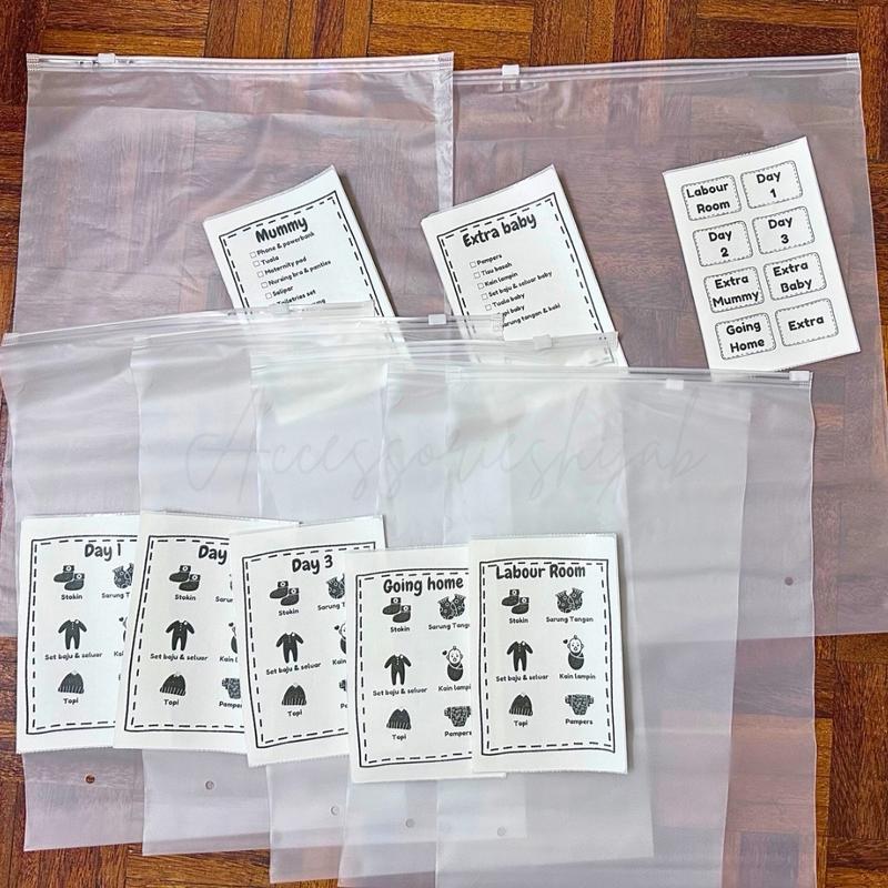 Beg Hospital / Beg Baju Hospital dengan Zipper - Set 7 Pcs + - TikTok ...