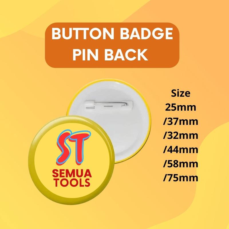 Button Badge Pin Back Material 25mm/32mm/37mm/44mm/58mm/75mm - TikTok ...