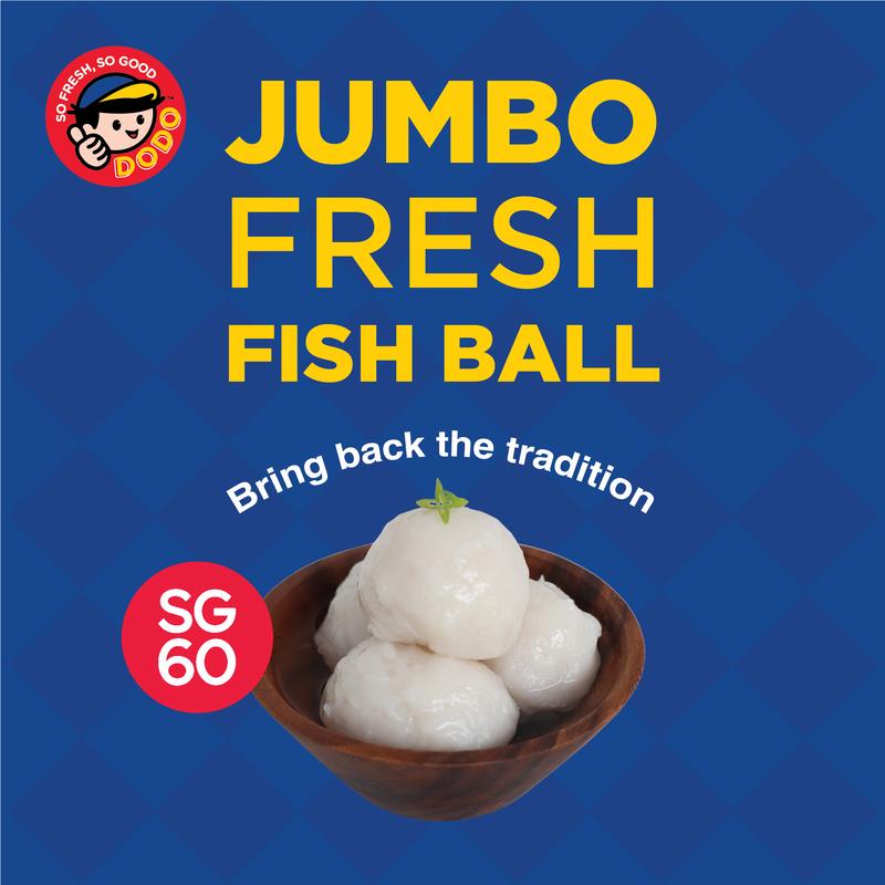 DoDo SG60 Jumbo Fresh Fish Ball - Chilled 50GM - TikTok Shop Singapore