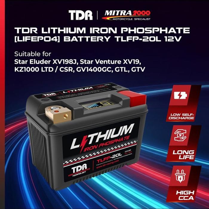 Promo Accu TDR Lithium Iron Phosphate (LiFePO4) Battery TLFP-20L Aki ...
