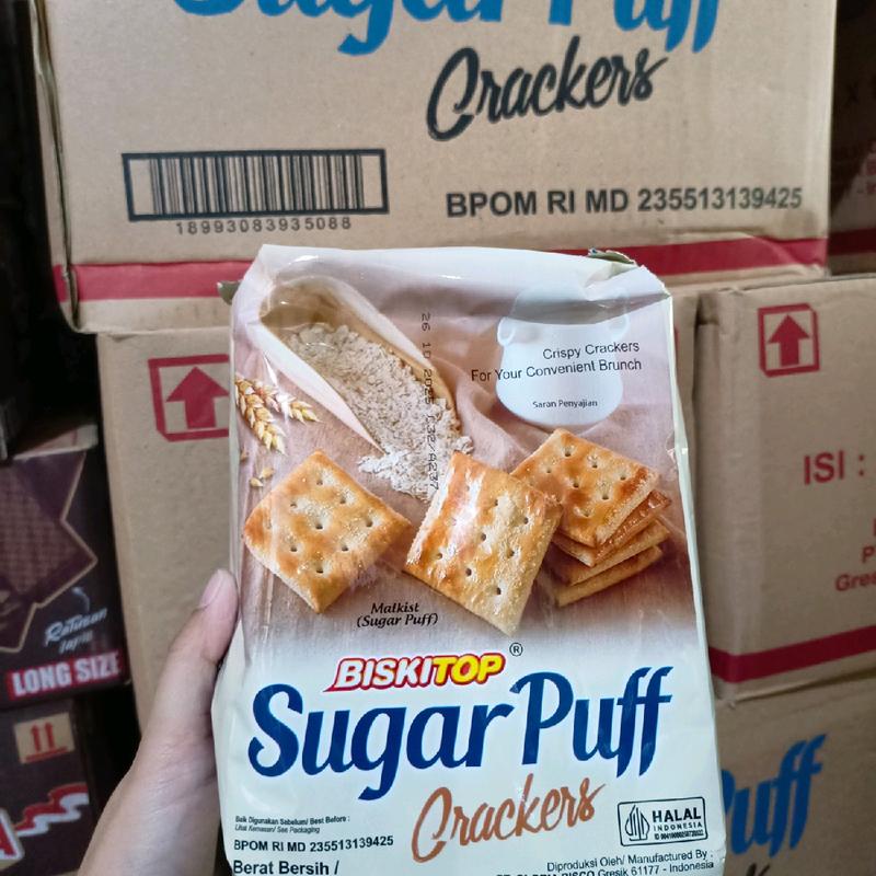 BISKITOP SUGAR PUFF/CRACKERS/MALKIS 280GR - Shop | Tokopedia