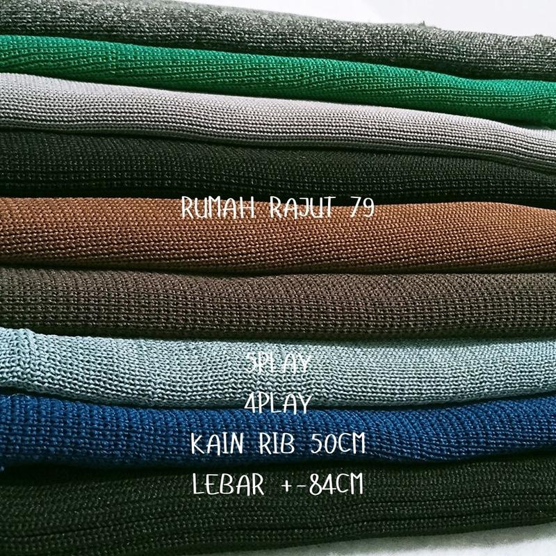 KAIN RIB PER 50CM L+-84CM/600D/750D/kain rib meteran all varian/rib ...